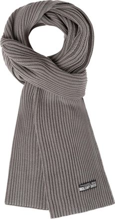 Camp David Herren Rippstrickschal Stone Washed Dark Stone, None