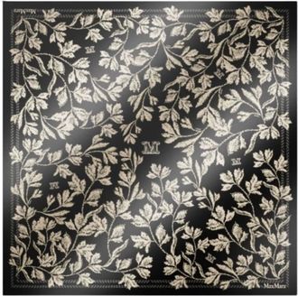 Max Mara Femme, Accessoires, Noir, Taille: ONE Size Foulard oversize en soie imprim&eacute;e