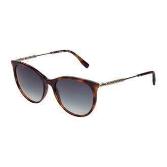 Lacoste Femme, Accessoires, Brun, Taille: ONE Size Lunettes de soleil rondes en ac&eacute;tate avec d&eacute;tails m&eacute;talliques