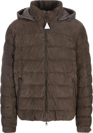 Moncler Homme, Vestes, Brun, Taille: 2XL Down Vestes
