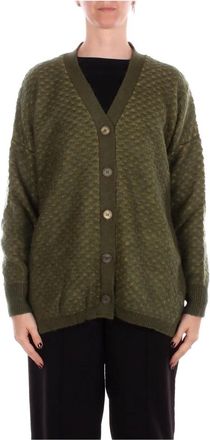 Manila Grace Femme, Pulls, Vert, Taille: 38 FR Maglia Cardigan