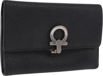 Ferragamo Portefeuille Bifold Pre-owned - Femme - Pre-owned - Noir - Taille: ONE Size