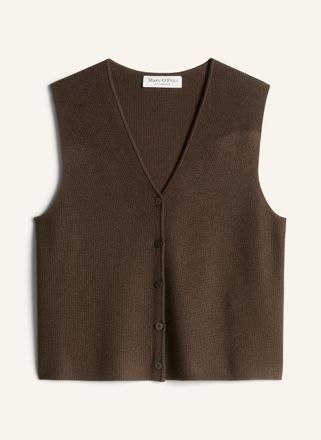 Marc O'Polo Marc Opolo &Auml;rmelloser Cardigan braun