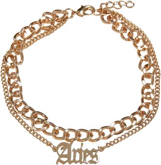 Urban Classics Zodiac Golden Anklet Aries Frauen Fusskette goldfarben S-M
