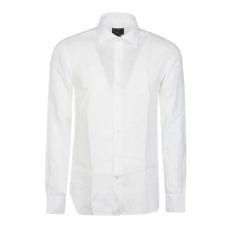 Orian Orian, Homme, Chemises, Blanc, Taille: 5XL Long Sleeve Slim Shirt