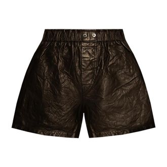 Zadig&Voltaire Pax Crinkled Leather Shorts - - Shorts - Damen - Schwarzk - M