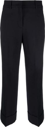 Incotex Femme, Pantalons, Bleu, Taille: 36 FR Pantalon droit &agrave; revers Tailored