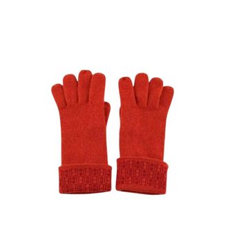 Herm&egrave;s Pre-owned Cashmere Gloves - - Pre-owned - Damen - Rot - ONE SIZE