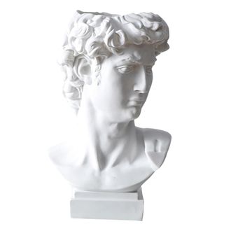 NUOBESTY David Statue Stifthalter Aus Kunstharz Minimalistischer Schreibtisch Dekor Vielseitiger Bleistifthalter F&uuml;r B&uuml;ro Und Zuhause