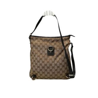 Gucci Sac bandouli&egrave;re en coton Pre-owned - Femme - Pre-owned - Beige - Taille: ONE Size