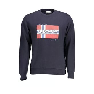 Napapijri Homme, Sweatshirts et sweats à capuche, Bleu, Taille: 2XL SweaT-shirt en Coton Bleu pour Homme