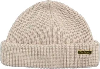 Barbour Homme, Accessoires, Beige, Taille: ONE Size Mosely Fisherman Beanie
