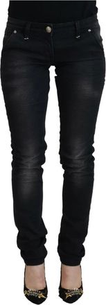 Acht Acht, Femme, Jeans, Noir, Taille: 36 FR Pantalon en denim taille basse