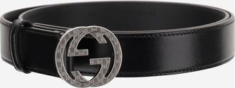 Gucci Ceinture en cuir Gucci avec logo