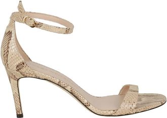 Stuart Weitzman Femme, Chaussures, Beige, Taille: 37 1/2 EU Nudist II 75 Sandales