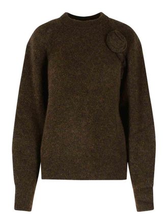 Rotate Pull Col Rond - Marron