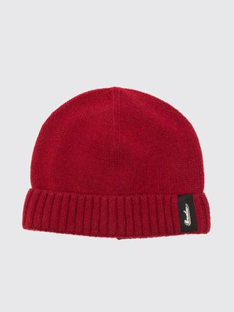 Borsalino Bonnet beanie en pur cachemire avec revers et logo appliqu&eacute;