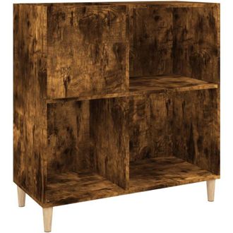 vidaXL Plattenschrank R&auml;uchereiche 84,5x38x89 cm Holzwerkstoff Vidaxl