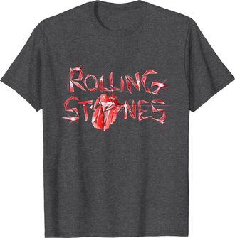 THE ROLLING STONES Offizielles Rolling Stones Tour of America Burgunder Rot T-Shirt