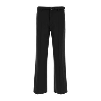 Dries Van Noten Homme, Pantalons, Noir, Taille: XL Pantalon droit en laine