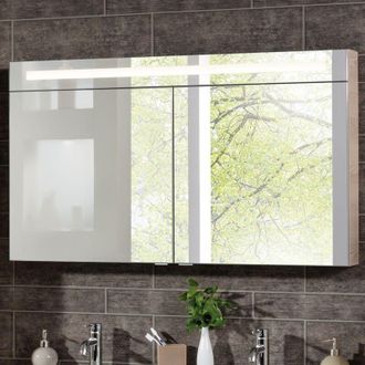 Fackelmann B.clever Spiegelschrank 120cm - 2 T&uuml;ren Korpusfarbe