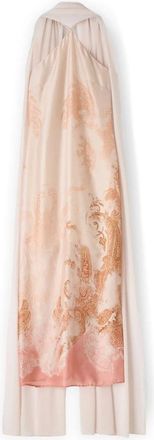 Motivi Femme, Robes, Rose, Taille: 34 FR Robe longue en satin avec &eacute;tole