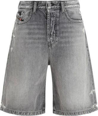 Diesel Femme, Shorts, Gris, Taille: W27 Cotton Bermuda Shorts