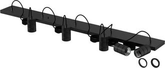 Calex [NEUWERTIG] B-Ware Calex Kabelset Lampenfassung E27 Deckenlampe 5x 14 X 130 Cm Schwarz