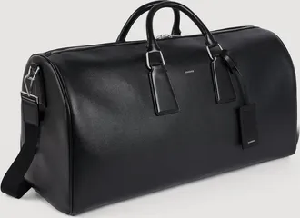 Sandro Sac week-end en cuir grain&eacute;