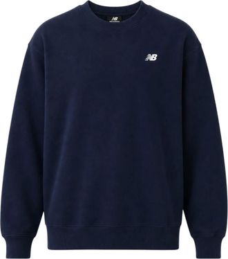 New Balance Homme, Sport, Bleu, Taille: S Sport Essentials French Terry Crew