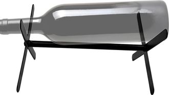 Generic Weinregal mit Flaschen - 16,5 x 11 x 9 cm, Champagnerst&auml;nder aus Eisen, moderner Thekenst&auml;nder, kompakter dekorativer Tisch-Organizer | Elegantes Wein