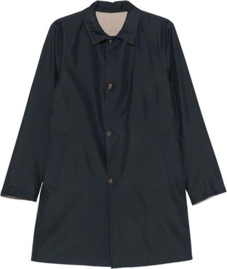 Kired Kired, Homme, Manteaux, Bleu, Taille: 3XL Cappotto monopetto