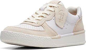 Clarks Femme Craft Cup Court Basket, Off White Combi, 41 EU