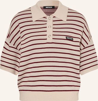 Rotate Rotate Strick-Poloshirt beige