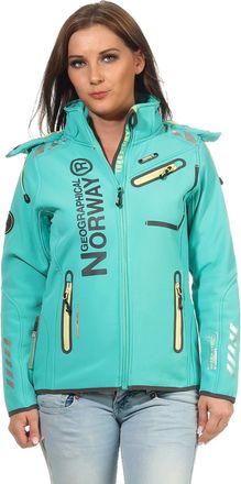 Geographical Norway Damen Softshell Jacke G-ROSE - LAGOON - 2XL/5