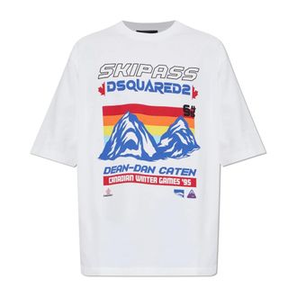 Dsquared2 Herren, Oberteile, Wei&szlig;, MGr&ouml;&szlig;e