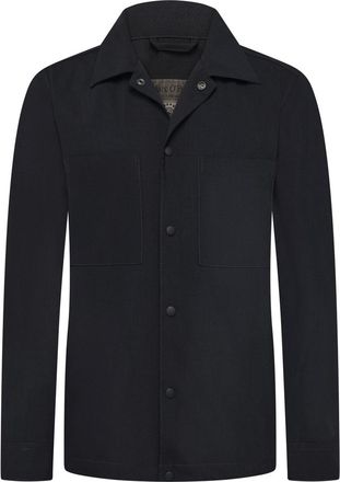 Marc O'Polo DFB Travel Collection Overshirt aus einem Wollmischgewebe mit Druckkn&ouml;pfen in