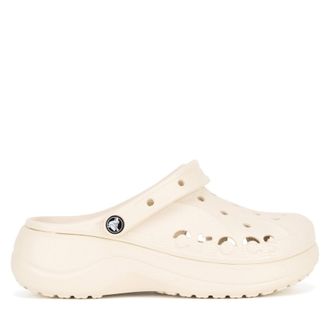 Crocs Pantoletten Crocs C-BAYA PLATFORM CLOG 208186-11S W Beige