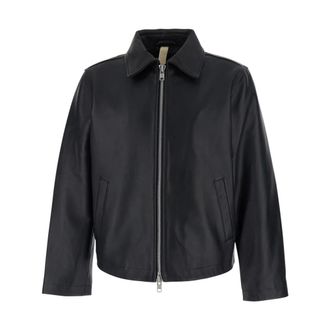 Sunflower Homme, Vestes, Noir, Taille: XL Blouson Court en Cuir