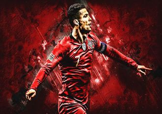 Generic Cristiano Ronaldo Poster Fu&szlig;ballspieler, Wandbild, A4