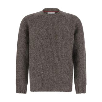 Brunello Cucinelli Kaschmir-Seiden-Pullover - - Knitwear - Herren - Braun - L