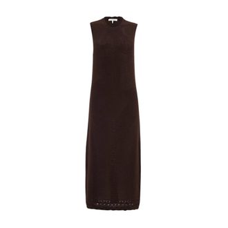 Frame Denim Schokoladenbraunes Gestricktes Maxikleid - - Dresses - Damen - Braun - XS