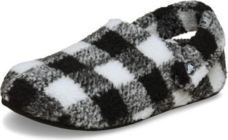 Crocs Classic Buffalo Check Cozzzy Slipper 39-40 EU Black/White