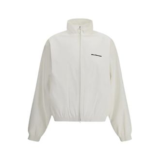Balenciaga Logo-Detail Rei&szlig;verschlussjacke - - Jackets - Damen - Wei&szlig; - M