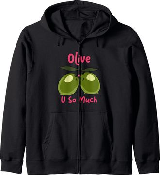 Huebucket Olive U Kapuzenjacke