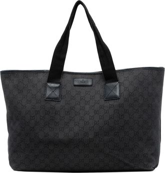 Gucci Shopper - GG Denim Tote - Gr. unisize - in Grau - f&uuml;r Damen