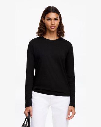Arket Signature-Langarmshirt -Schwarz
