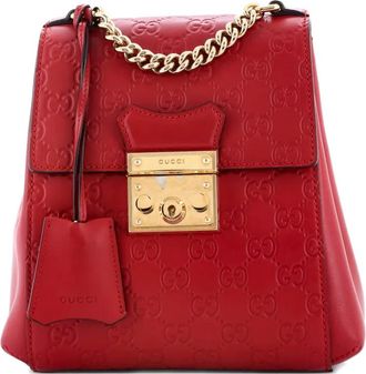 Gucci Padlock Guccissima Leather Mini backpack - Rot