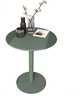 Generic Runder Couchtisch, Cocktailbartisch mit Metallbeinen und -fu&szlig;, hoher Eisentisch f&uuml;r Familienempfangsr&auml;ume, hohe Tische f&uuml;r Restaurant-, Caf&eacute;- und Part