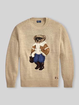 Polo Ralph Lauren Pullover mit B&auml;ren-Intarsie
